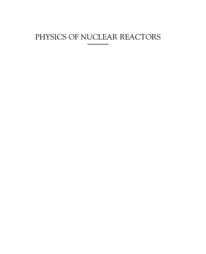 Ebook – Physics of nuclear reactors (PDF Instant Download) – Manybook Shop