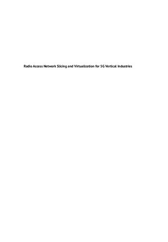 Ebook – Radio Access Network Slicing and Virtualization for 5G Vertical Industries (PDF Instant ...