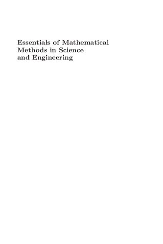 Ebook – Essentials of Mathematical Methods in Science and Engineering (PDF Instant Download ...