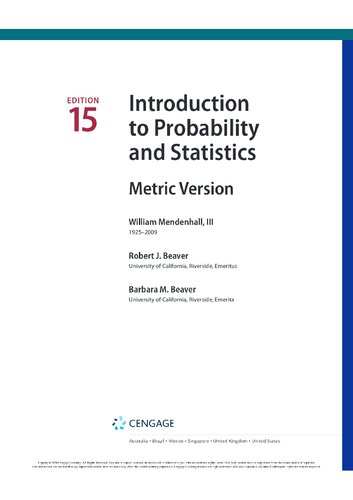 Ebook – Introduction to Probability and Statistics (PDF Instant ...