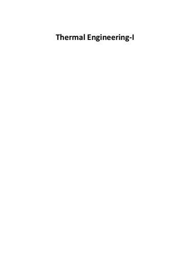 Ebook – Thermal Engineering-I (PDF Instant Download) – Manybook Shop