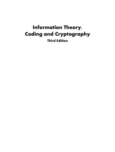 Ebook – Information Theory Coding And Cryptography (PDF Instant Download) – Manybook Shop