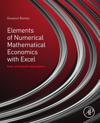 Ebook – Elements of Numerical Mathematical Economics with Excel: static and dynamic optimization ...