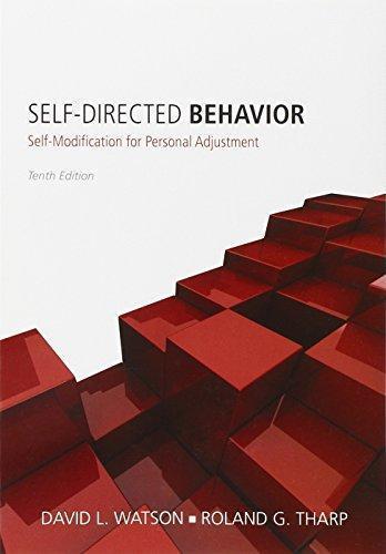 Ebook – Self Directed Behavior Self Modification For Personal ...