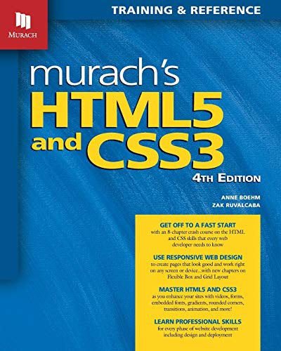 Ebook – Murach’s HTML5 and CSS3 (4th Edition) 4-edition (PDF Instant ...