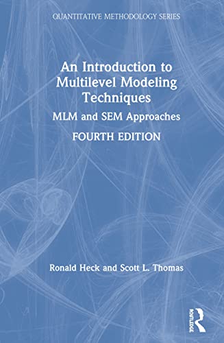 Ebook – Introduction to Multilevel Modeling Techniques: MLM and SEM Approaches Using MPlus (PDF ...