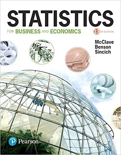 Ebook – Statistics for Business and Economics 13th Edition by James T. McClave (PDF Instant ...